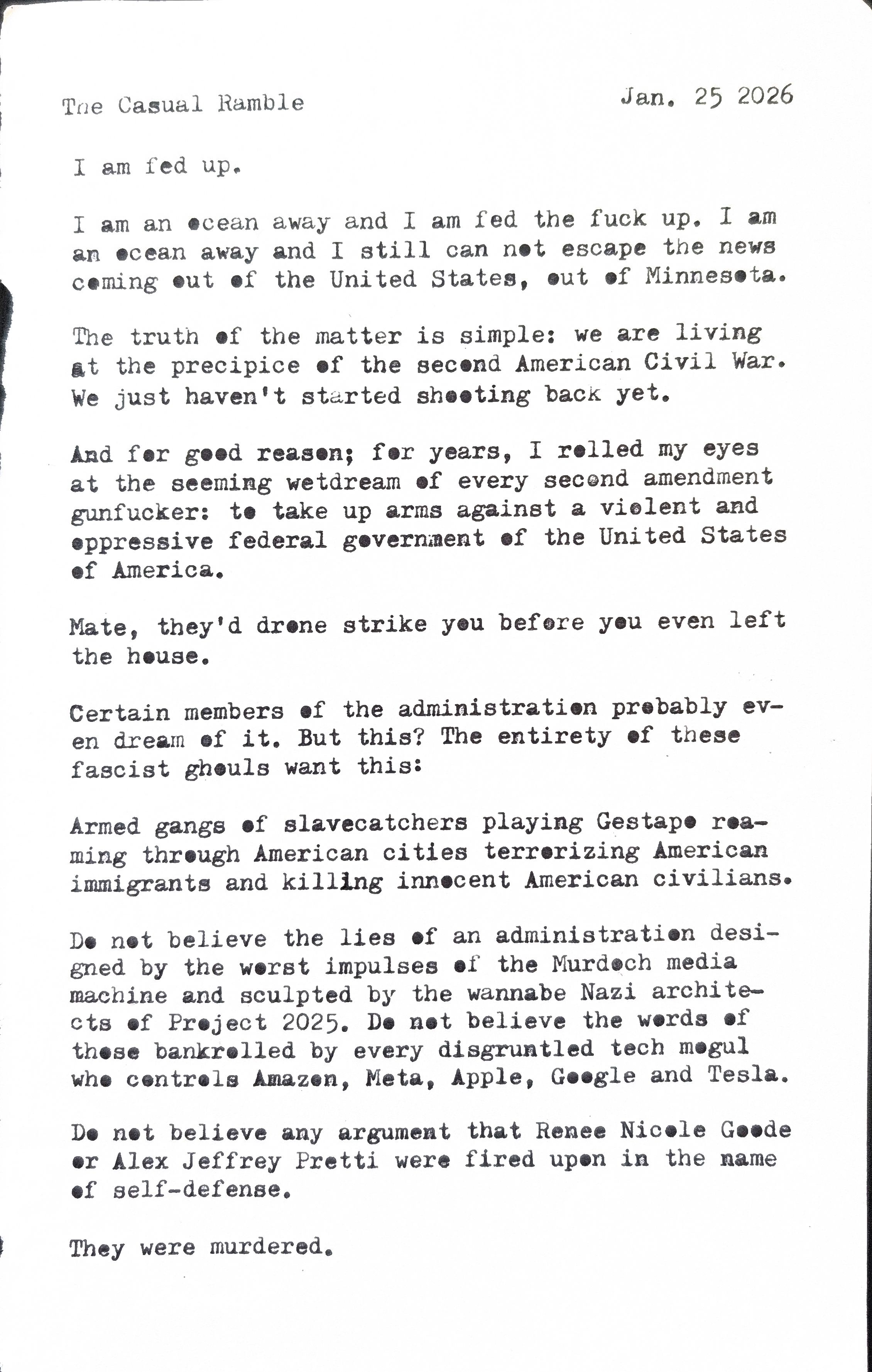 The Casual Update: Bad News, Good News – The Casual Ramble